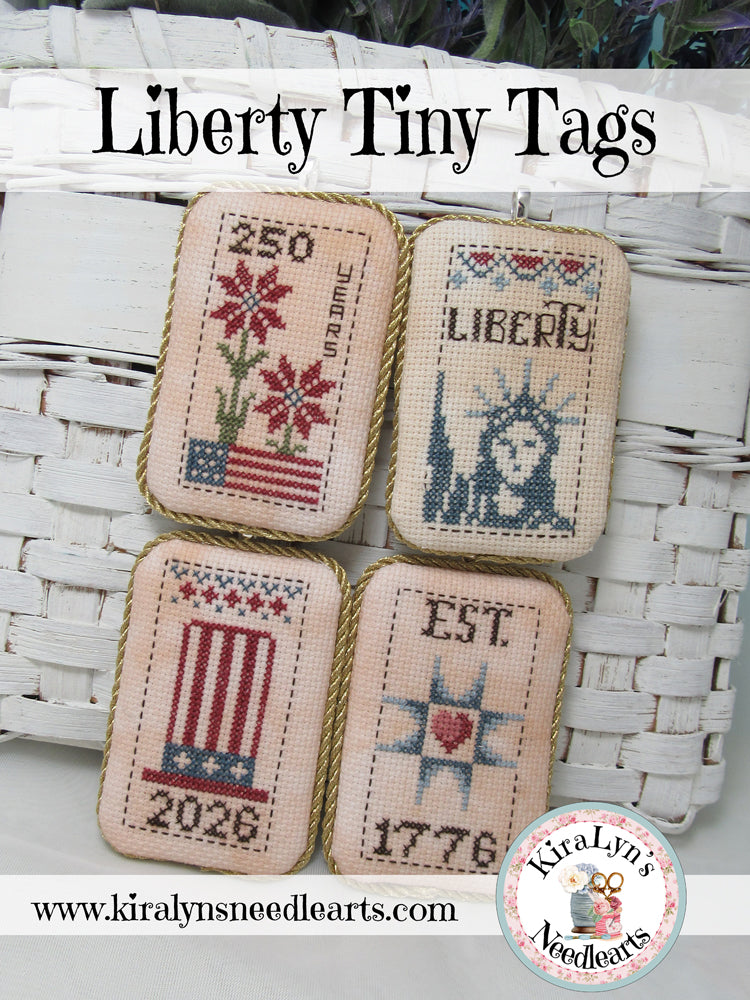 Liberty Tiny Tags – KiraLyns Needlearts